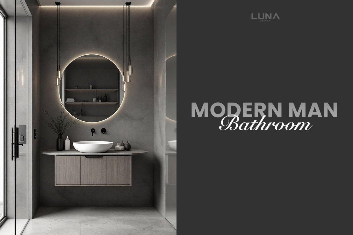 The Modern Man’s Bathroom: Function, Style + a Luxury Men’s Mirror ...